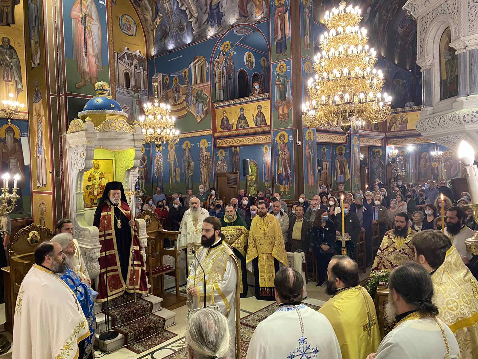 Αρχιερατικός Εσπερινός Μητροπολιτικού Ναού Αγ. Αναργύρων Ν. Ιωνίας ...