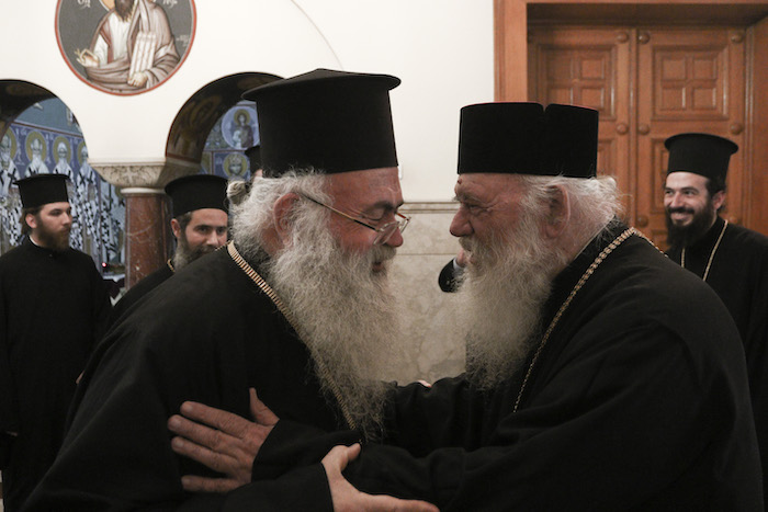 Τον Αρχιεπίσκοπο Κύπρου Γεώργιο δέχθηκε ο Αρχιεπίσκοπος Αθηνών ...