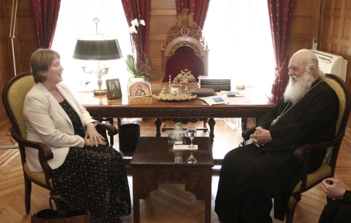 Η πρέσβης της Εσθονίας Karin Rannu & ο Πρέσβης της Παλαιστινιακής Αρχής ...