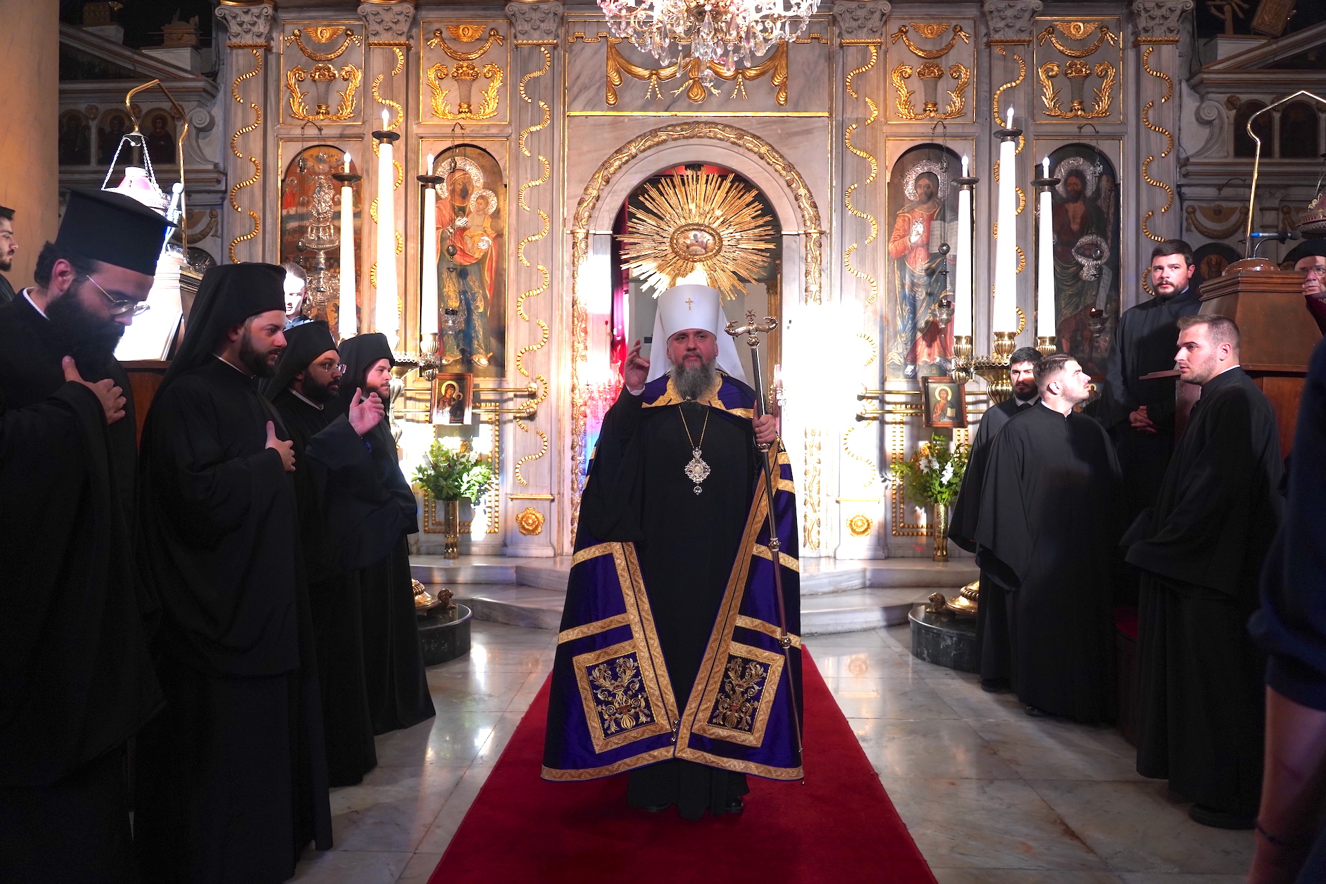 Ο Μητροπολίτης Κιέβου προεξήρχε του Εσπερινού για την Αρχή της Ινδίκτου ...