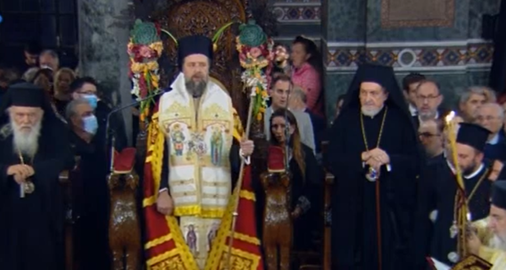 Λαμπρή η τελετή ενθρόνισης του νέου Μητροπολίτη Θεσσαλονίκης στον Ναό ...