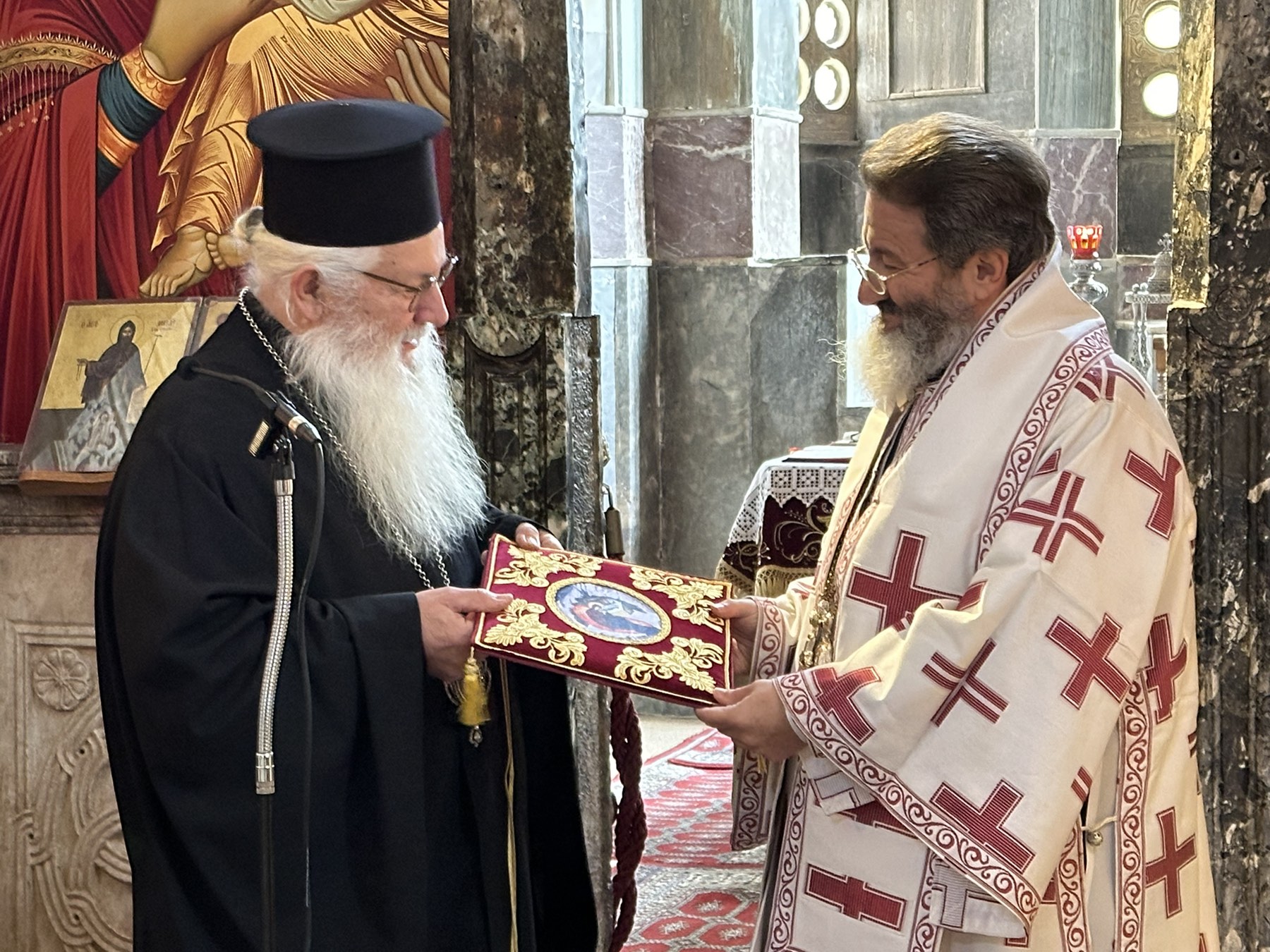 Τα ονομαστήρια του Επισκόπου Μεσαορίας Γρηγόριου στην Ιερά Μονή Οσίου ...